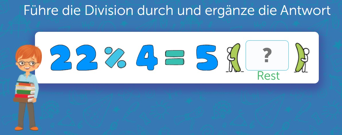 Division mit Rest verstehen und üben | Schlaumik