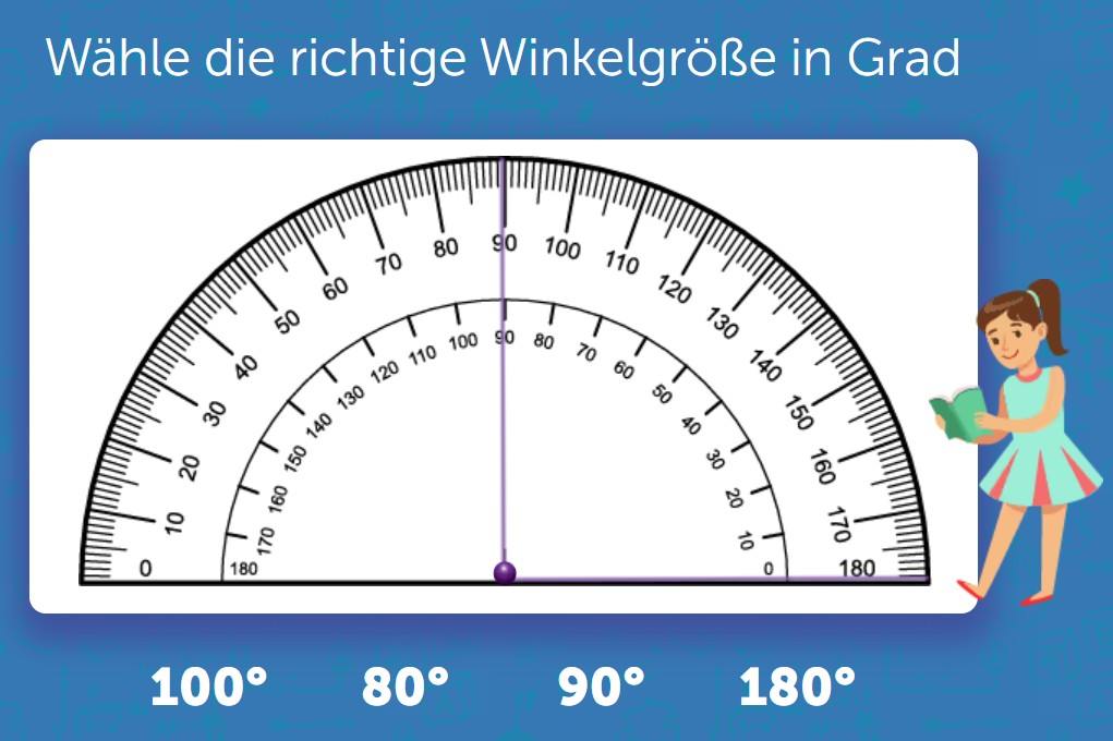 Winkel messen in Grad Mathe 5. Klasse – Schlaumik.de